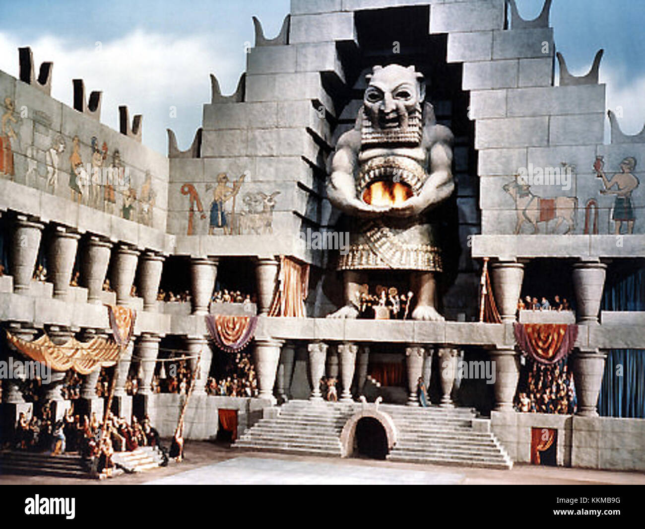 Dagon Temple Set from Samson and Delilah Stock Photo - Alamy