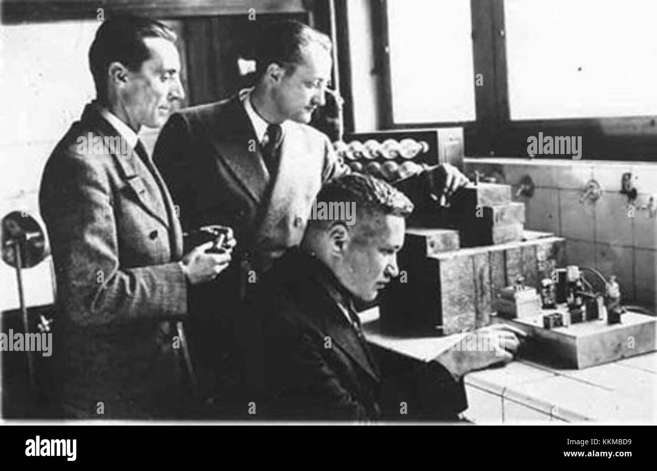 Frederic Joliot, Hans Halban, and Lew Korwarski were notable physicists ...