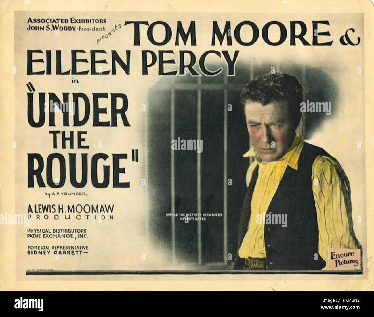 The lobby card for *Under the Rouge* features the main characters in a ...