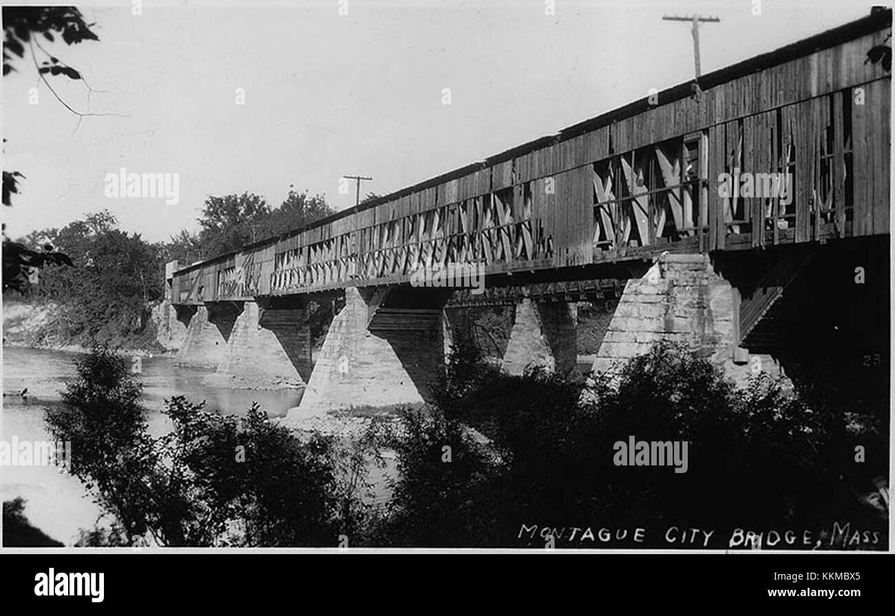 This image showcases the Montague City Covered Bridge, a historical ...