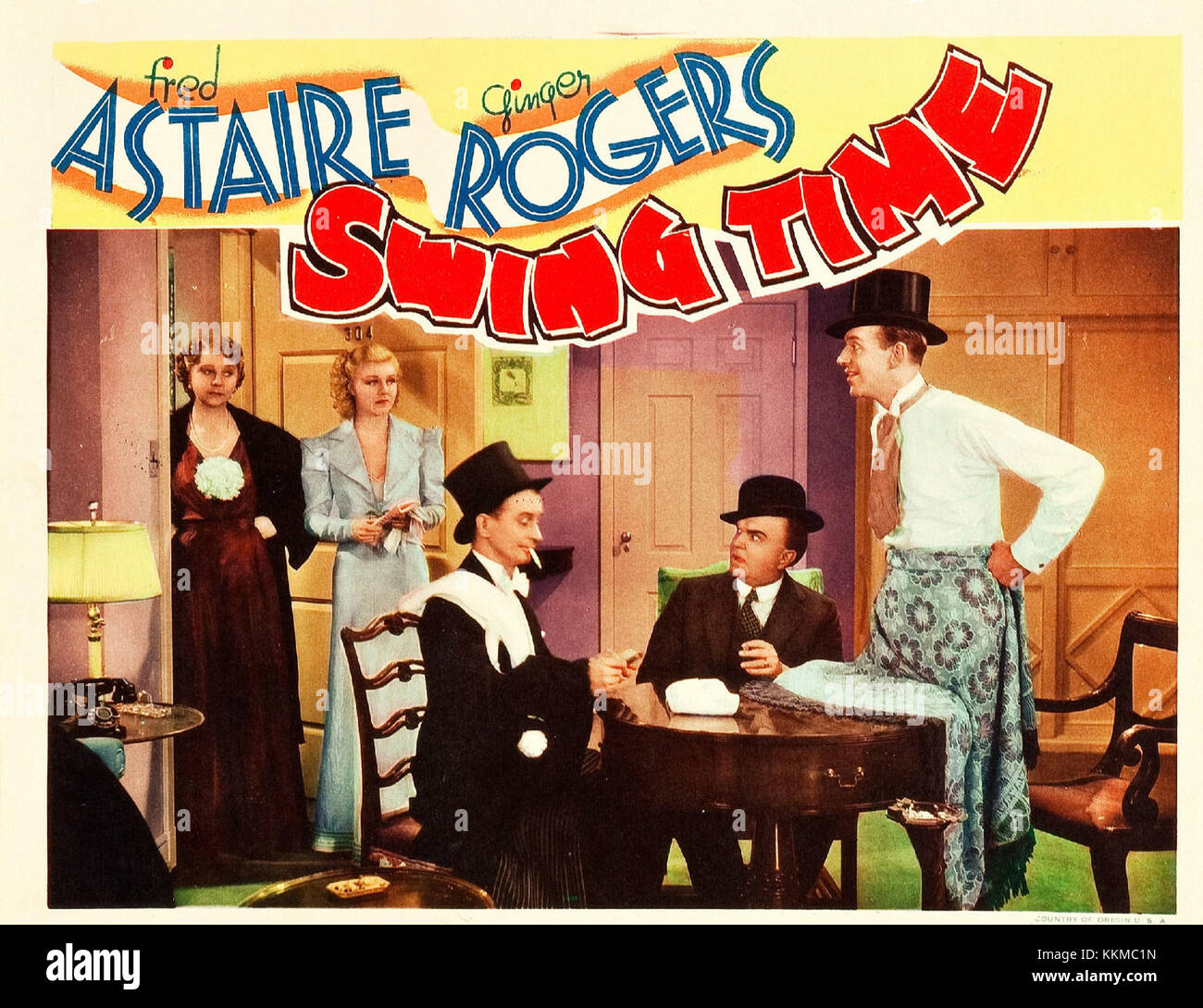 This lobby card from the 1936 film *Swing Time* showcases the dance ...