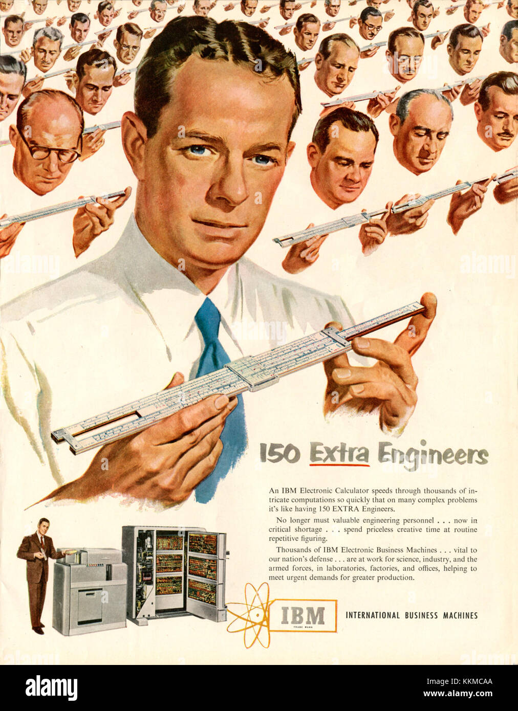 In 1951, IBM expanded its workforce by hiring 150 additional engineers ...
