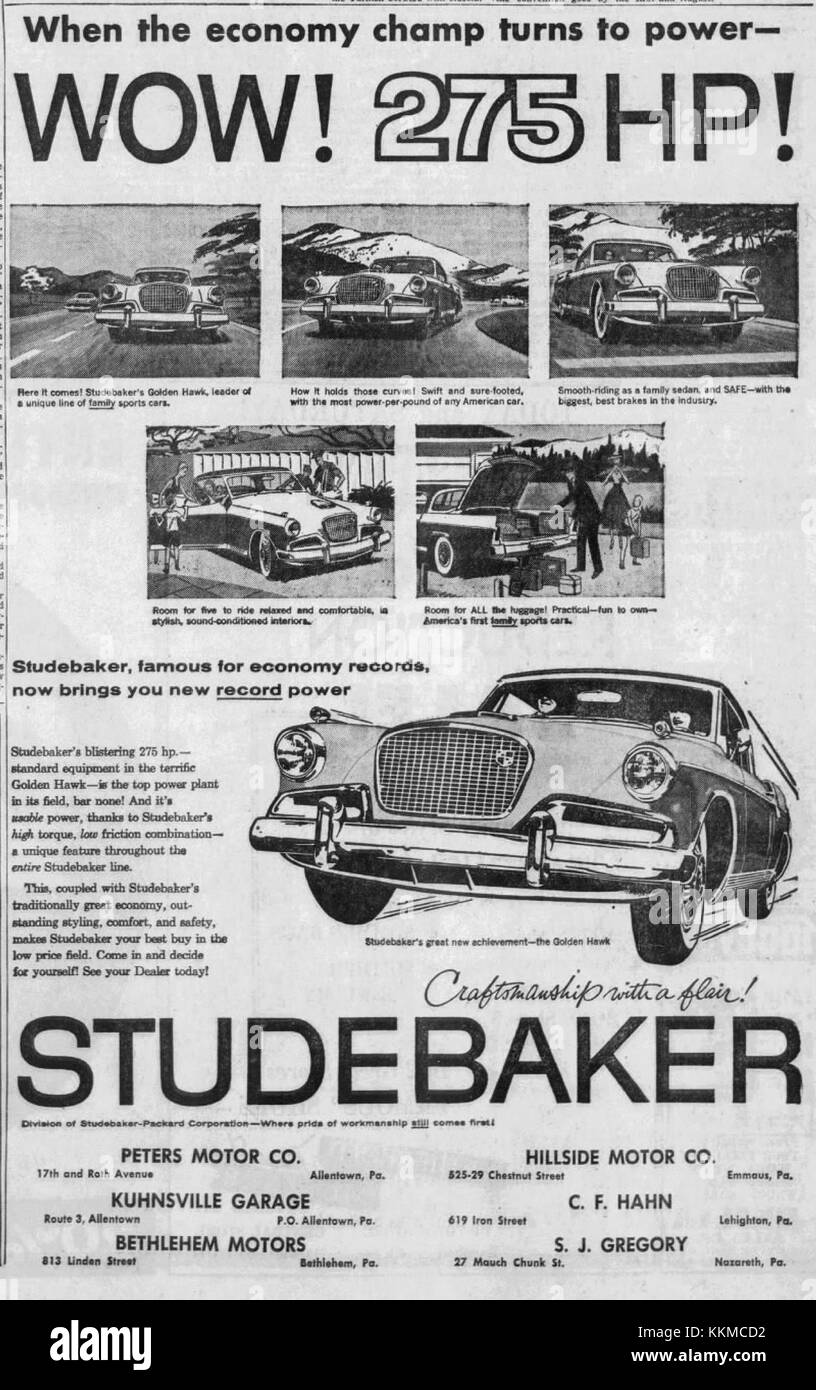 American car advertising 1950s Black and White Stock Photos & Images ...