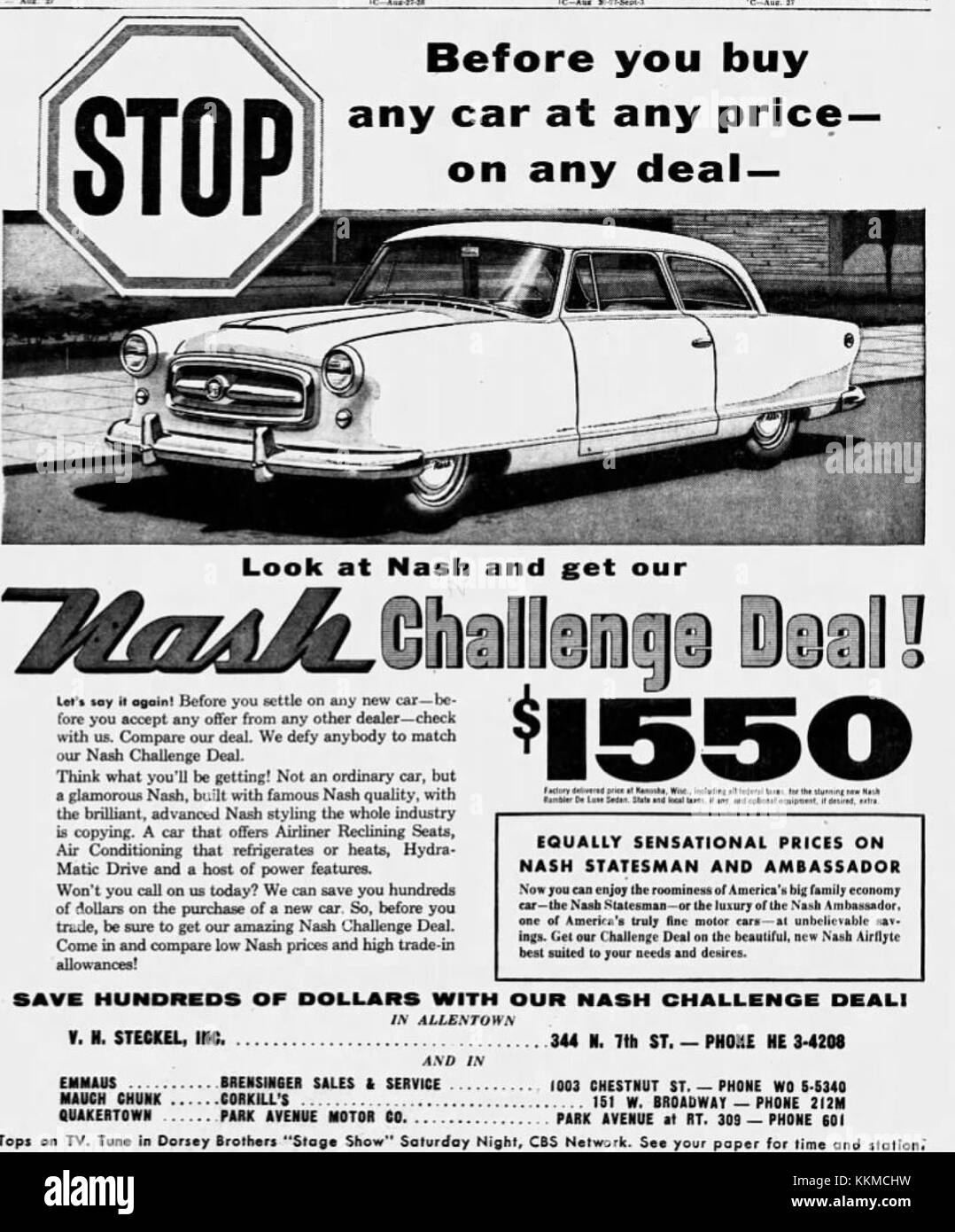 On August 27, 1954, V. H. Steckel participated in a significant event ...
