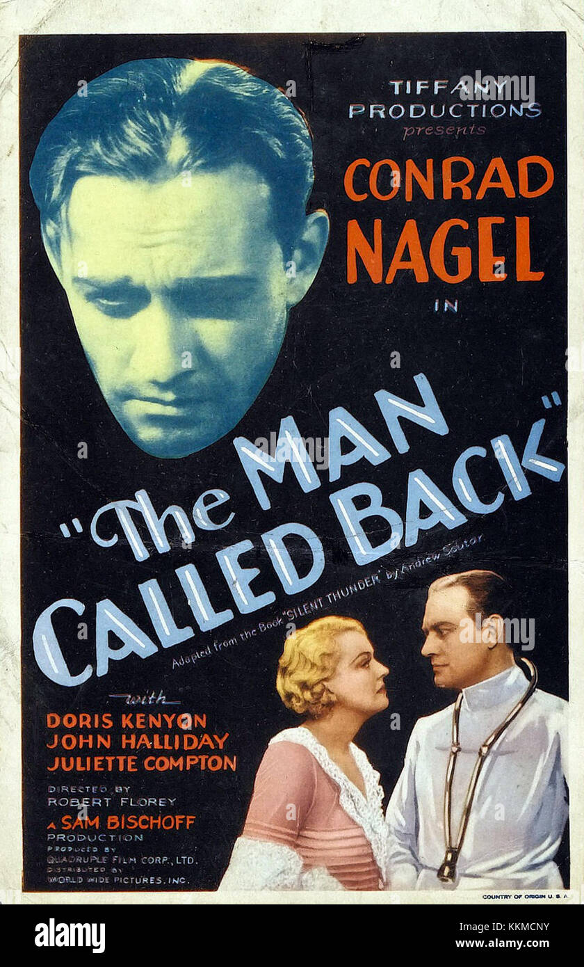 The poster for the film *Man Called Back* showcases dramatic elements ...