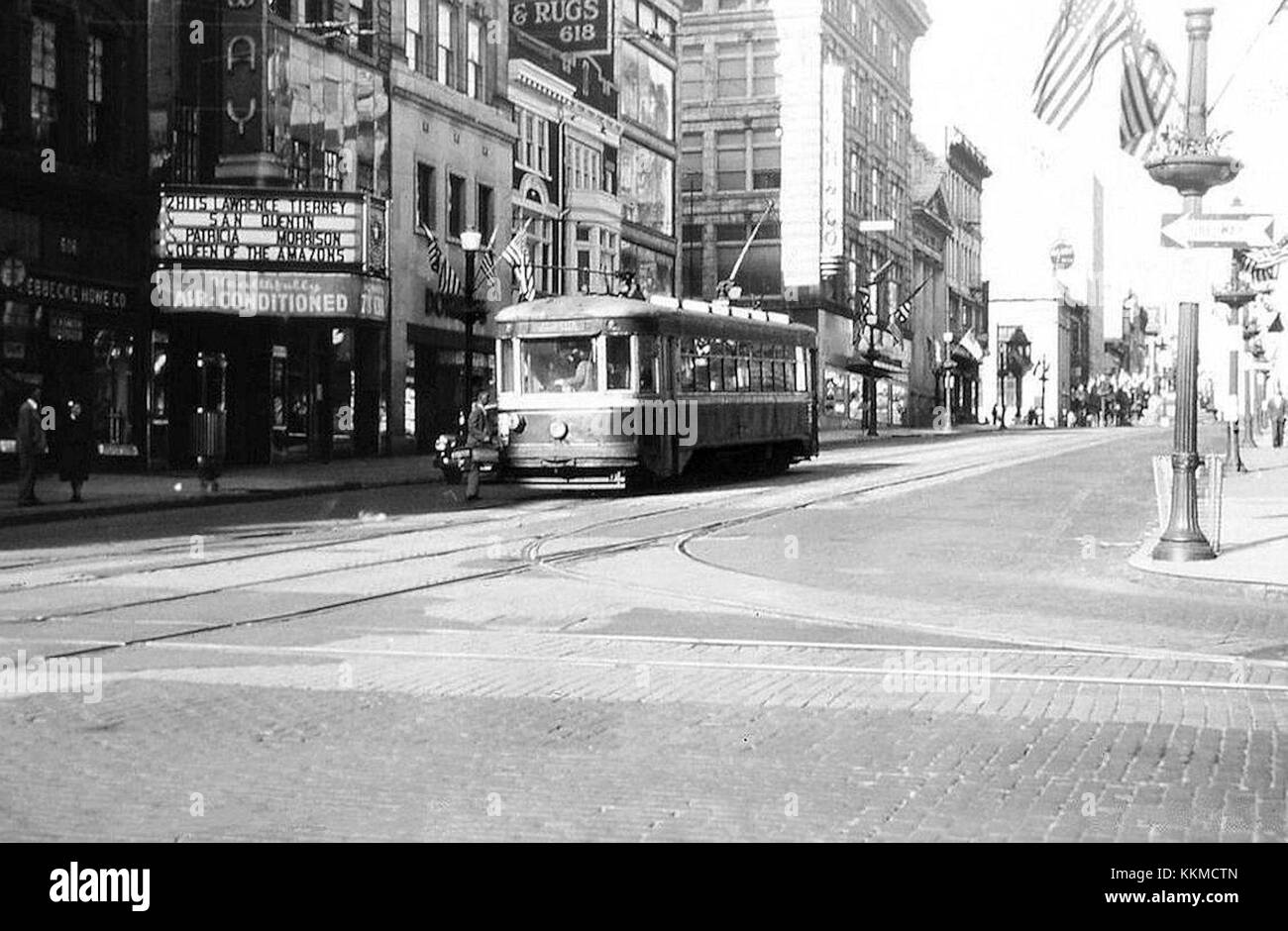 This historical photograph shows the 600 block of Hamilton Street on ...