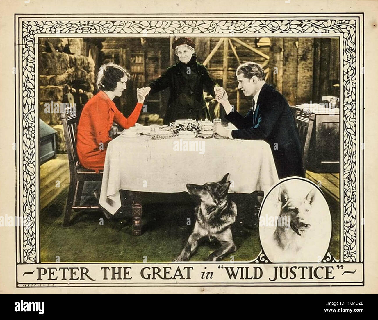 This lobby card for the 1940 film 'Wild Justice' features the film's ...