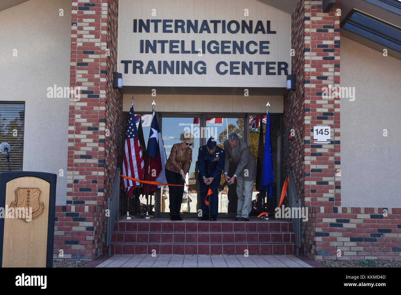Brenda Gunter, San Angelo mayor, U.S. Air Force Col. Ricky Mills, 17th ...
