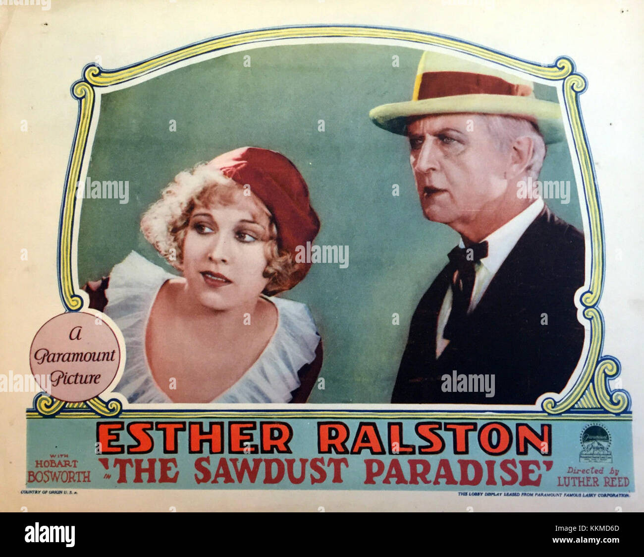 A lobby card for the 1950s film 'Sawdust Paradise.' The image promotes ...