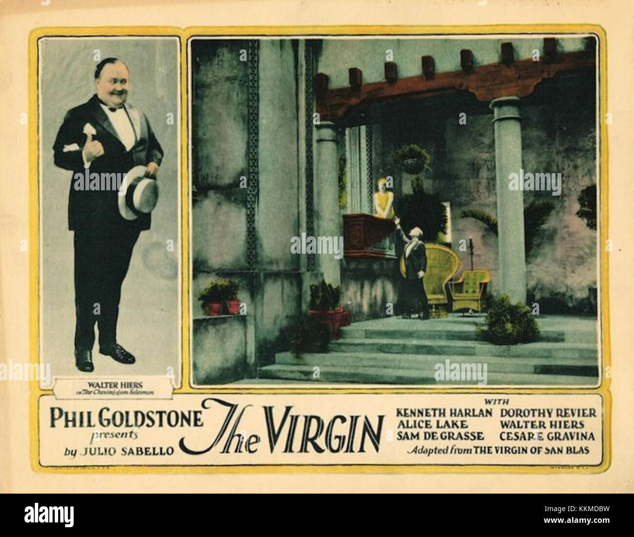 This lobby card from the film 'Virgin' is a promotional piece ...
