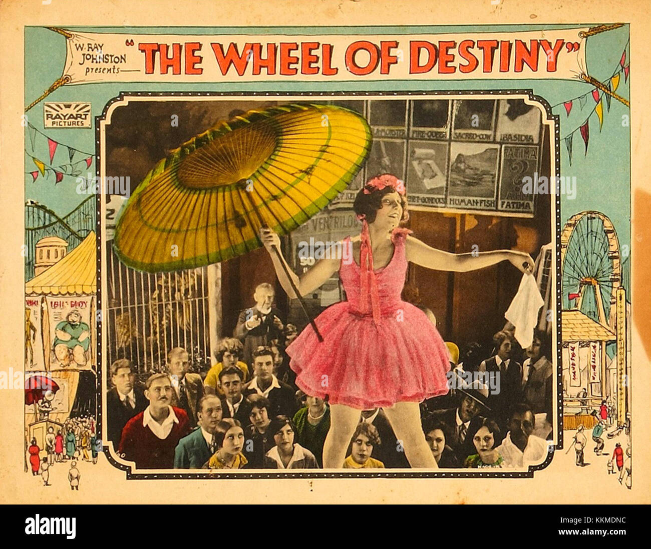 The Wheel of Destiny lobby card is a promotional item associated with ...