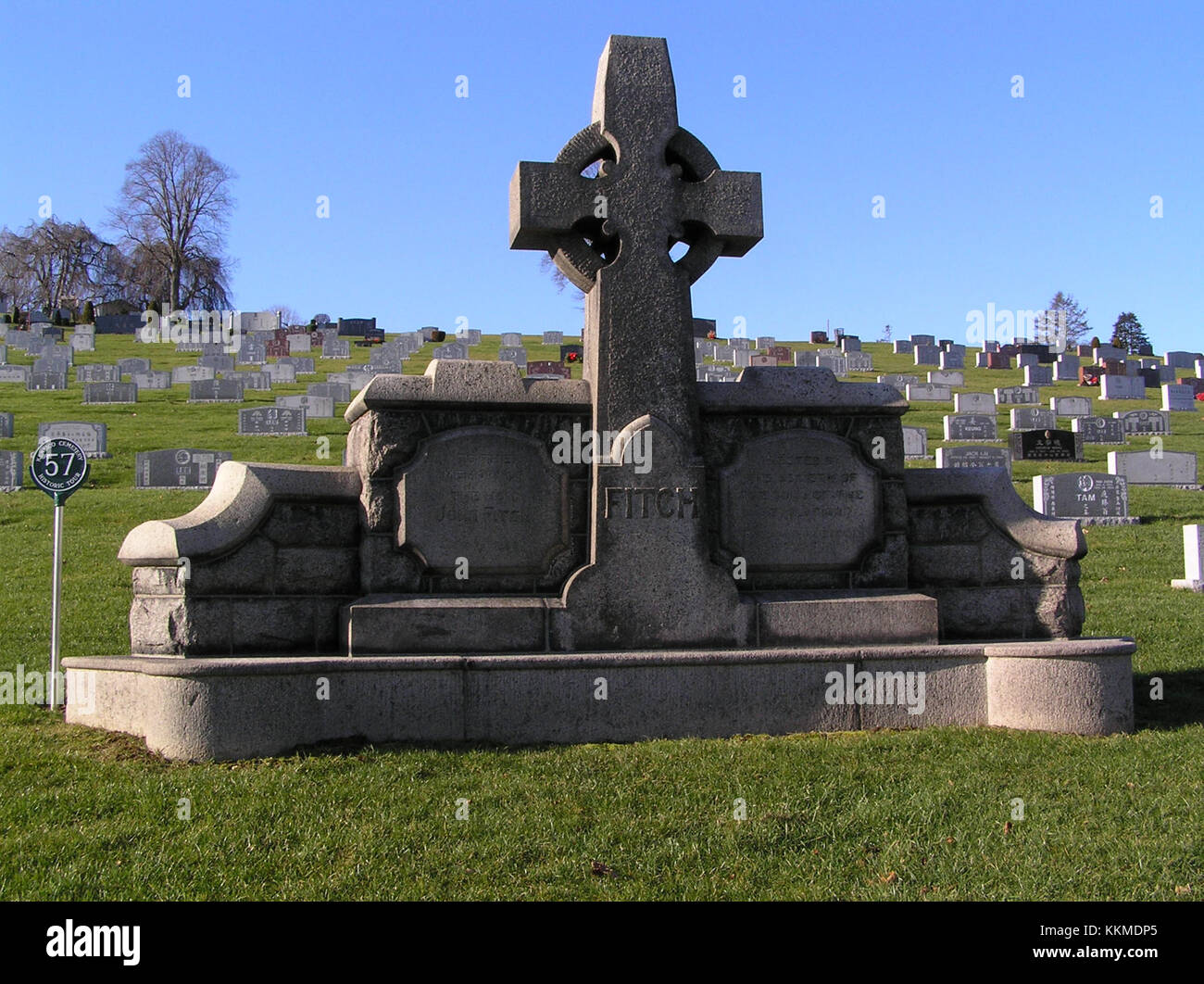 The Druid Cross Memorial honors Judge John Fitch, who was the first ...