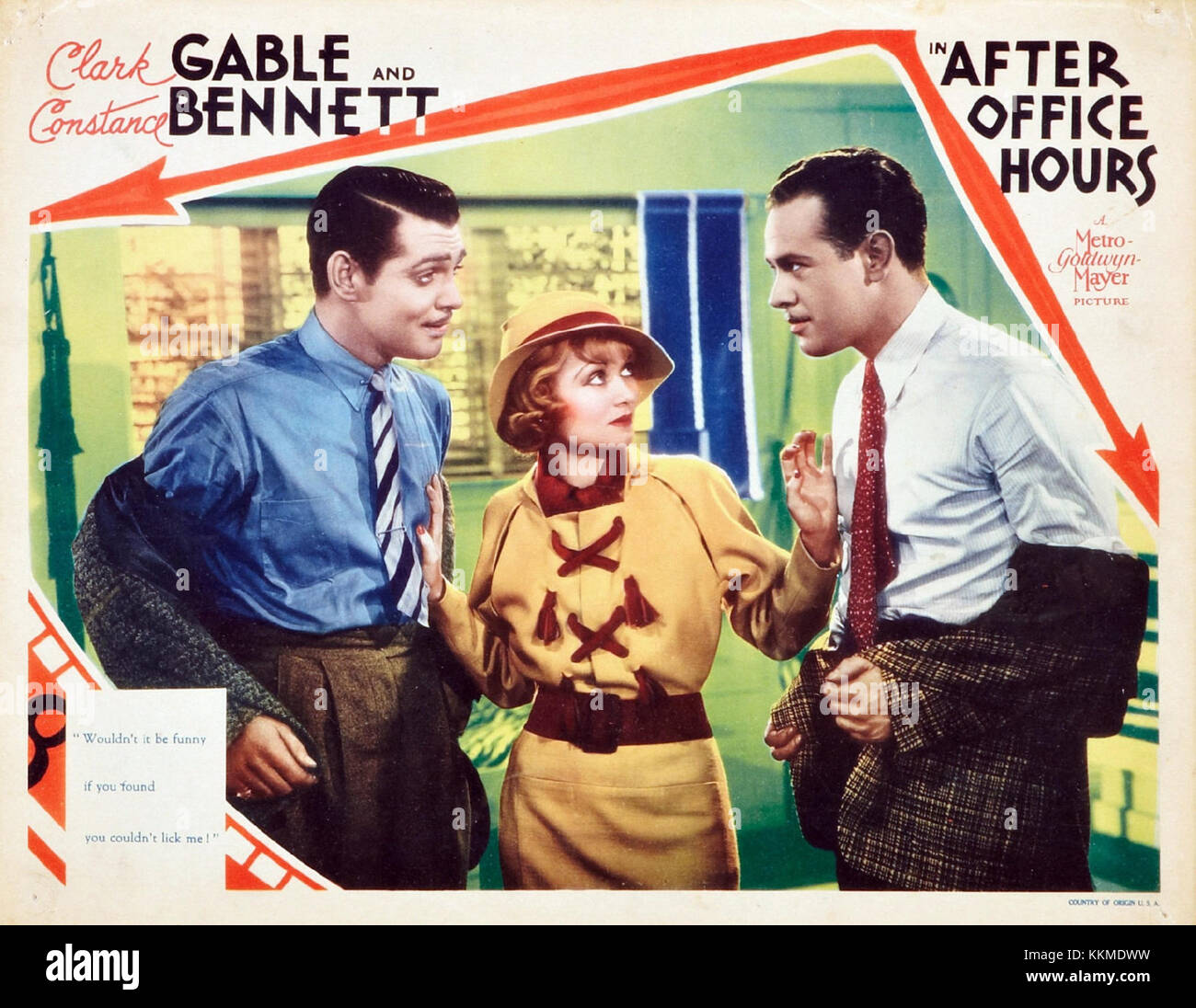 After Office Hours lobby card Stock Photo - Alamy