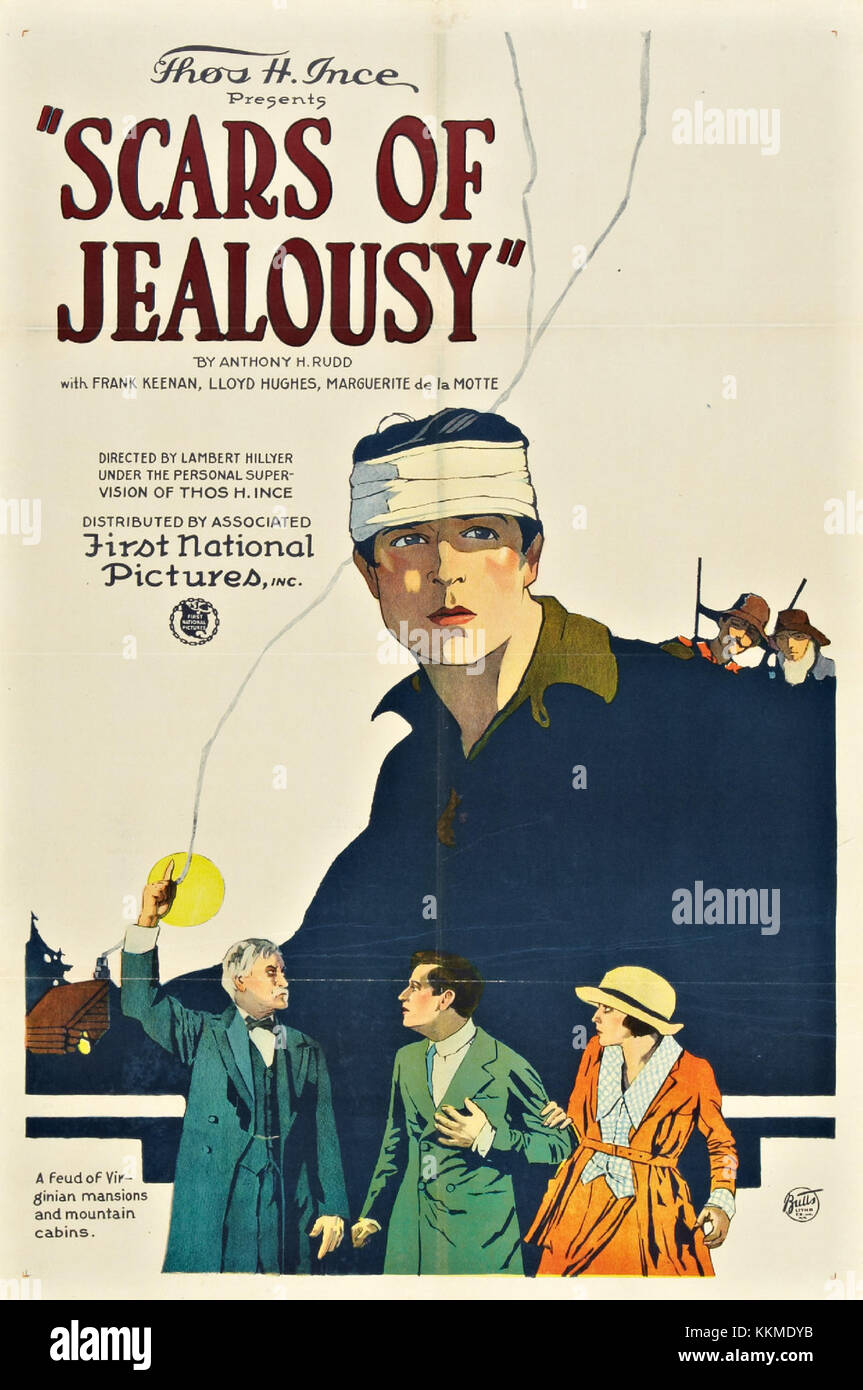 The poster for 'Scars of Jealousy' reflects the film's dramatic theme ...