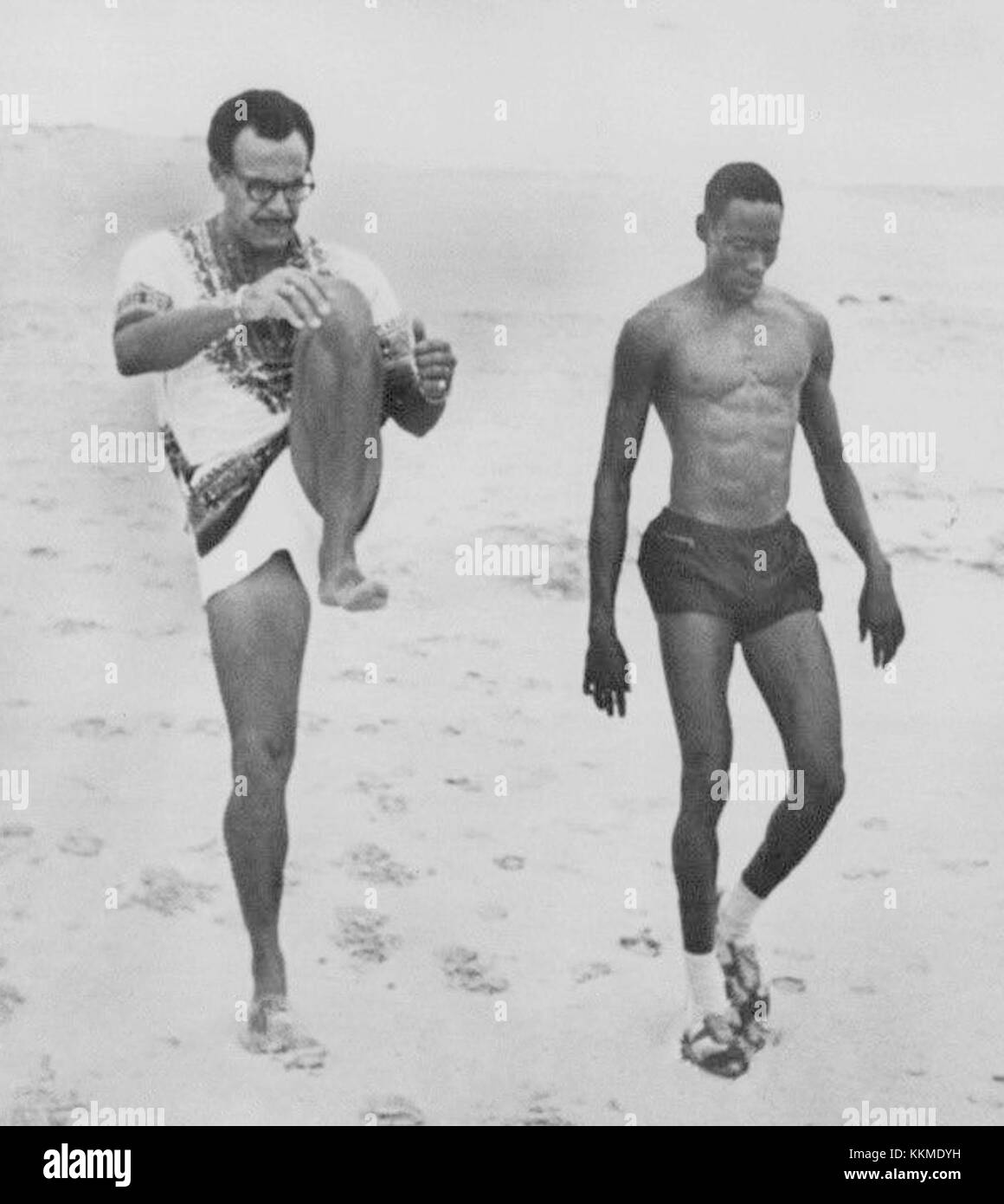 Mal Whitfield, a prominent American athlete, is pictured alongside ...