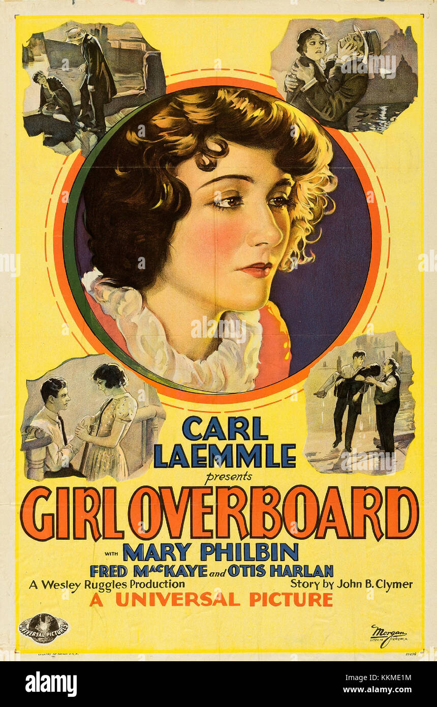 The 'Girl Overboard' poster depicts a dramatic scene from the film ...