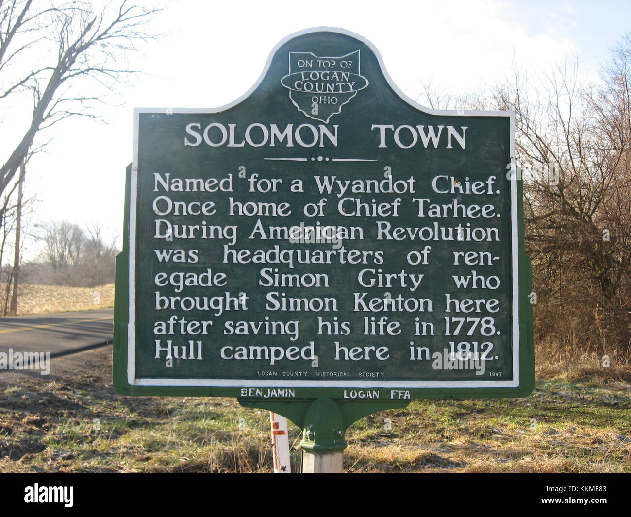 The historical marker for Solomon's Town marks the location of a ...