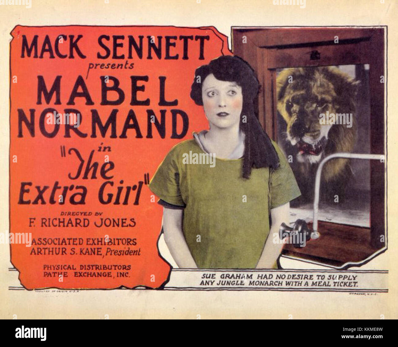 This lobby card from the 1930s film 'Extra Girl' showcases a ...