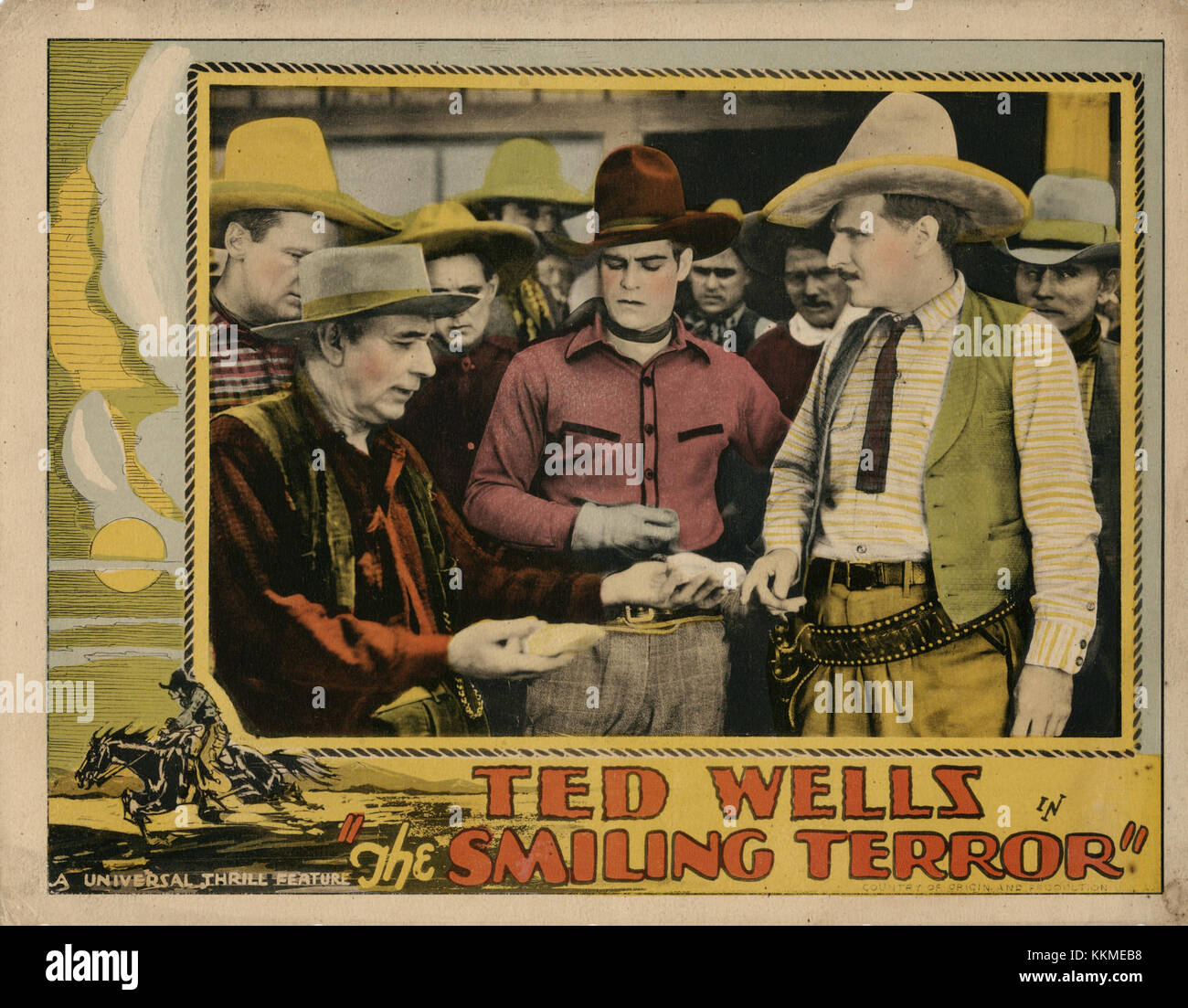 The 'Smiling Terror' lobby card is a promotional item from the film ...