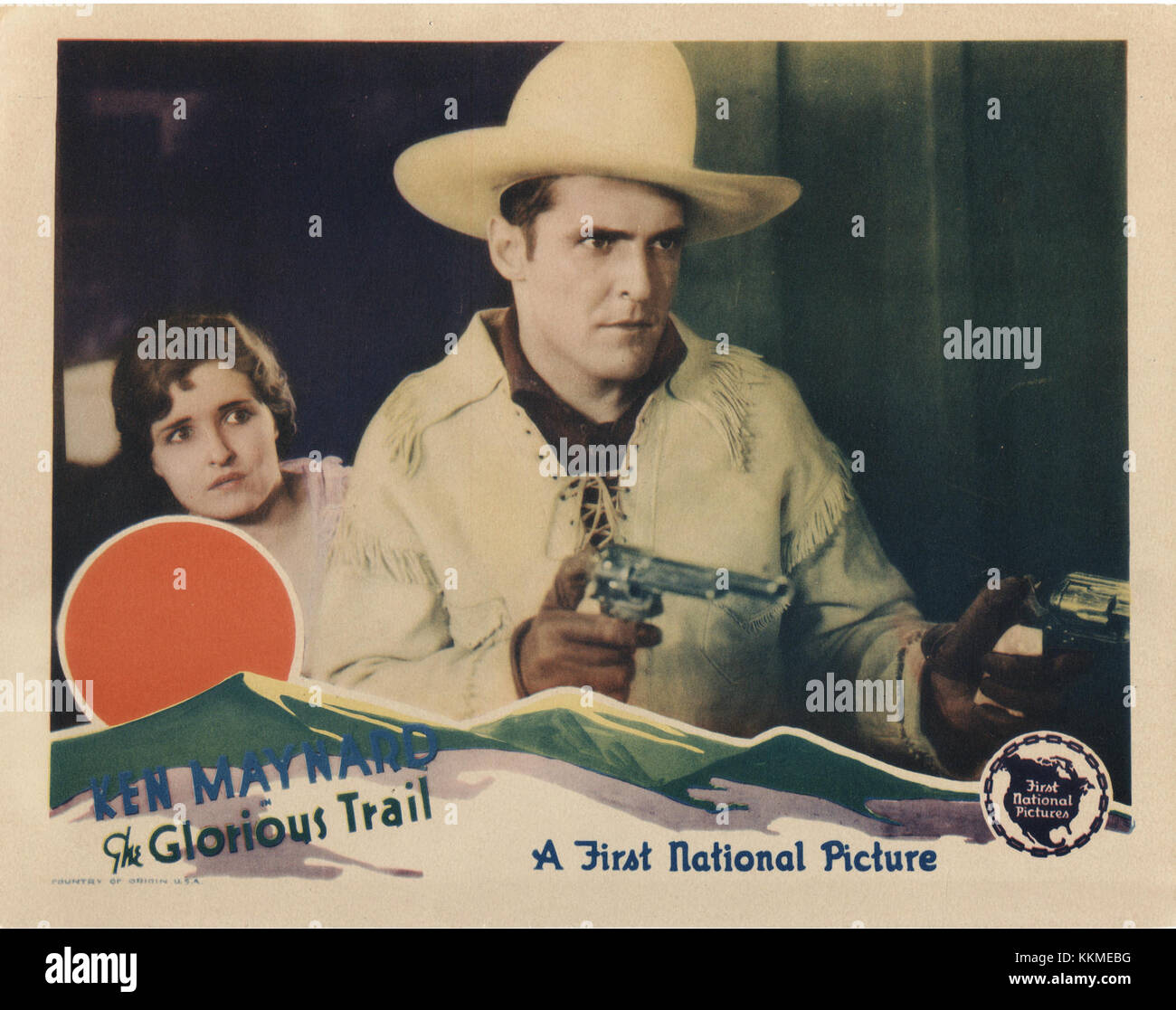 The Glorious Trail lobby card is a promotional item from the film ...