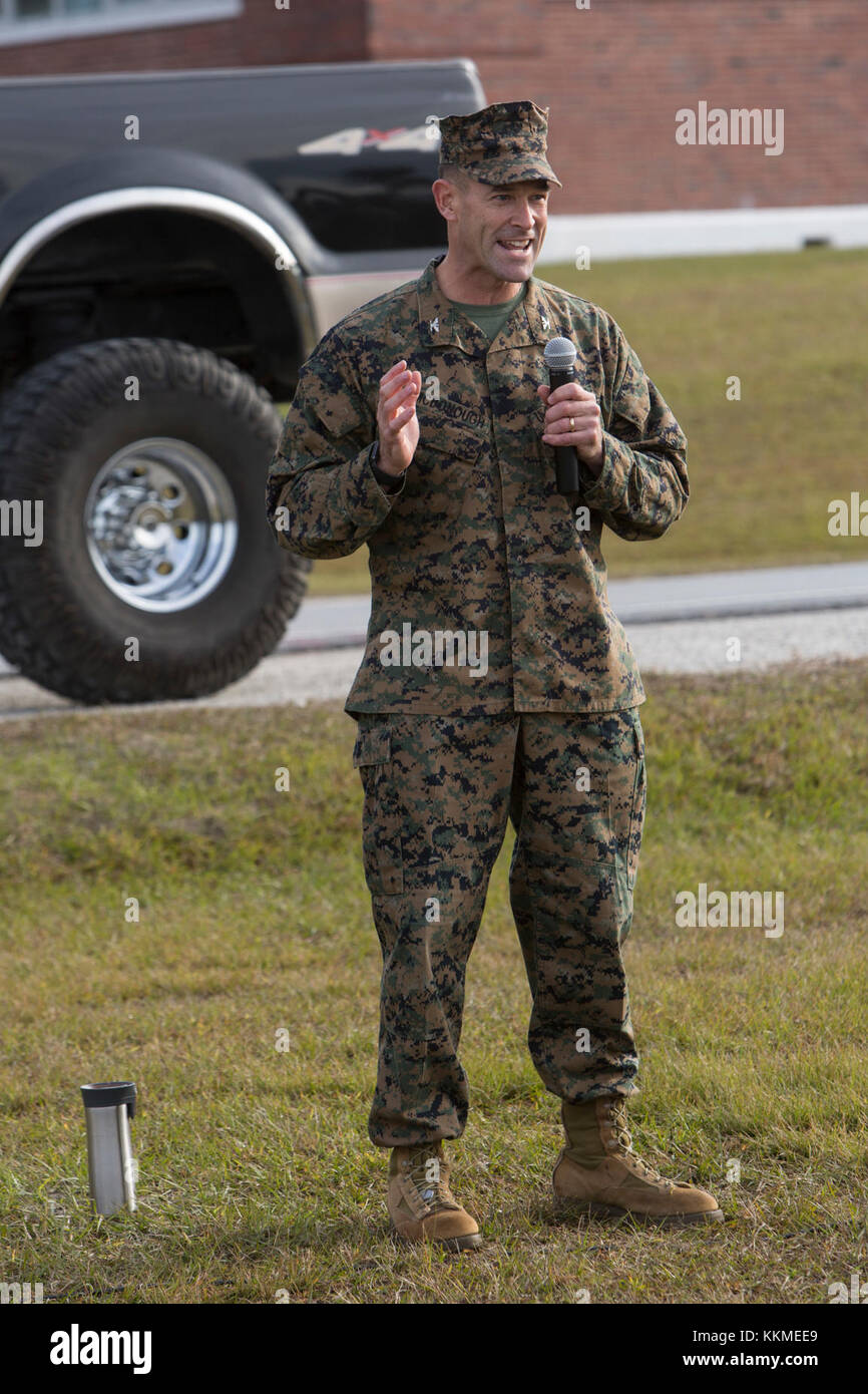 U.S. Marine Corps Col. James Mcdonough, a commanding officer with ...