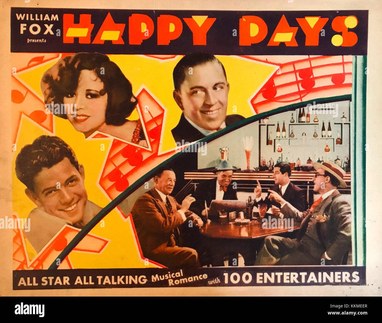 The lobby card from 'Happy Days' depicts a scene from the popular ...