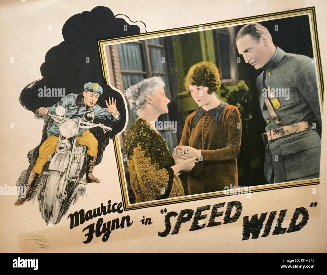 The Speed Wild lobby card is a promotional image from a film, likely an ...