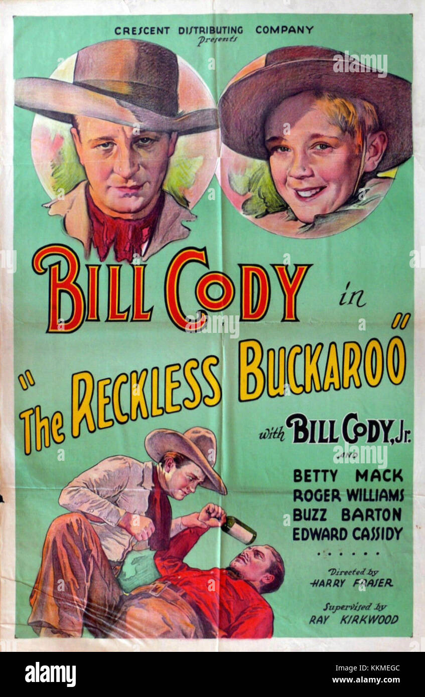 The poster for *Restless Buckaroo* promotes the 1939 Western film. It ...