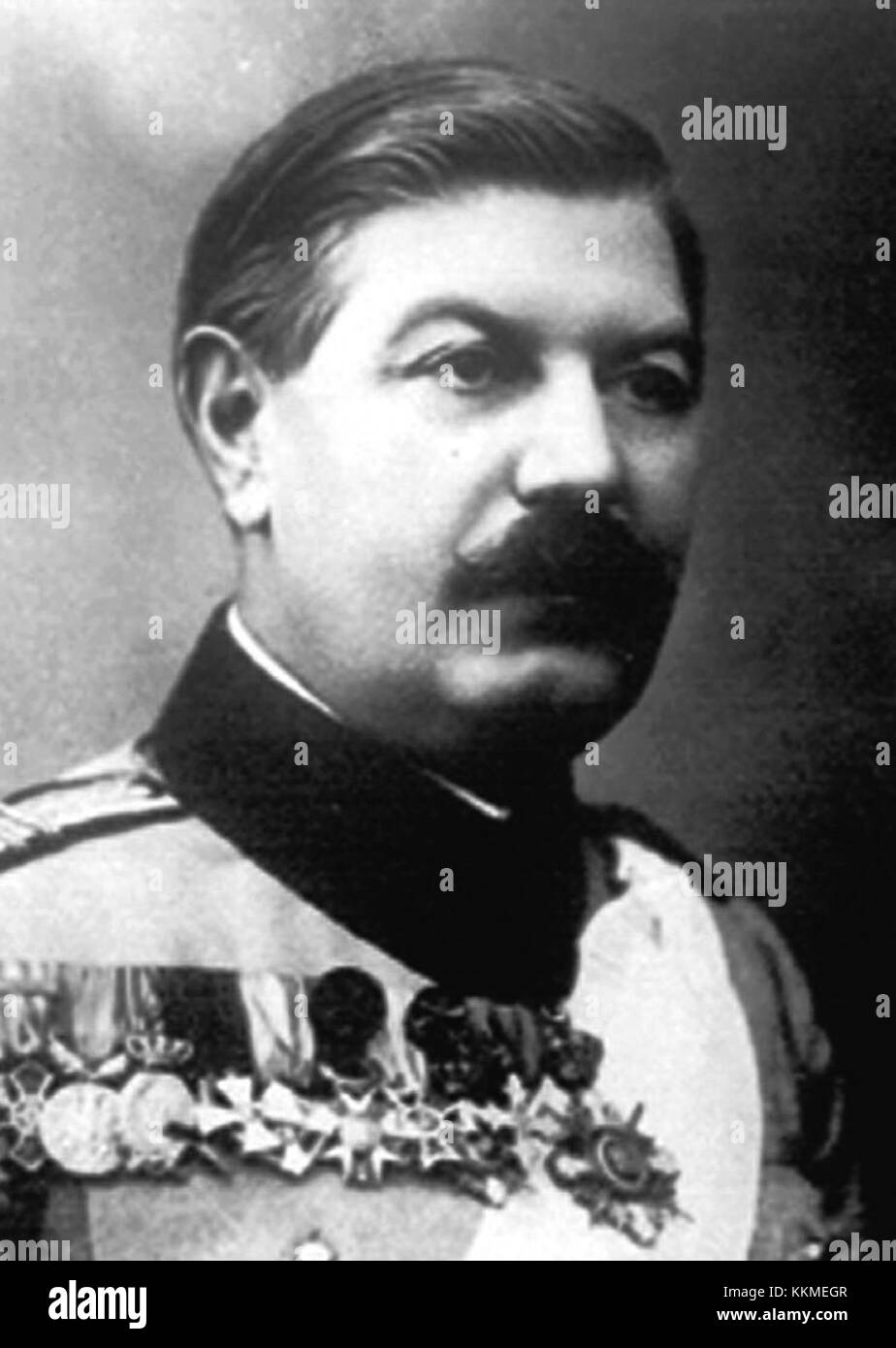 This portrait depicts General Alexandru Margineanu, a Romanian military ...