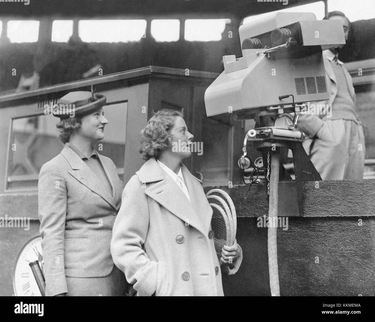 Katharine (Kay) Winthrop and Alice Marble are seen in this 1937 image ...