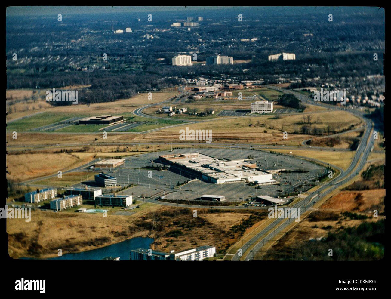 This image from 1973 shows Montgomery Mall in Maryland, showcasing the ...