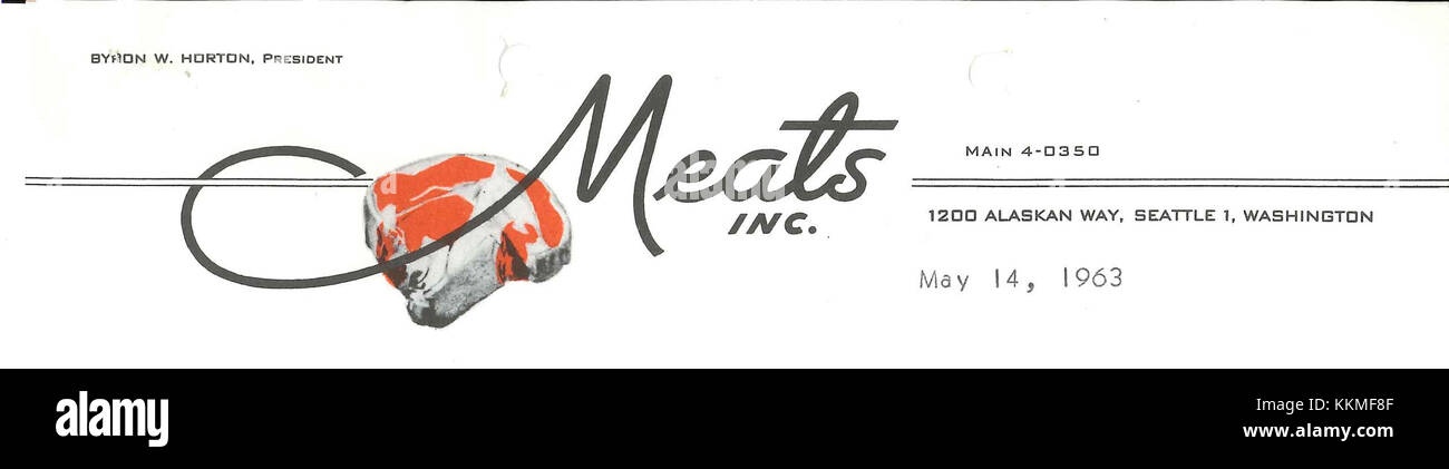 This 1963 letterhead from Meats Inc. represents the companyâ€™s ...