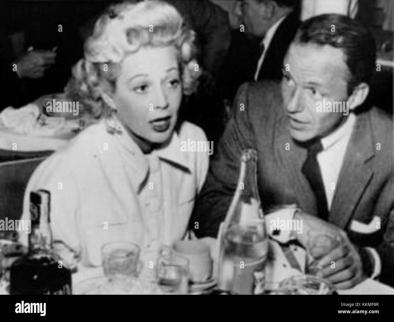 Robin Raymond and Frank Sinatra were photographed together in 1955. The ...