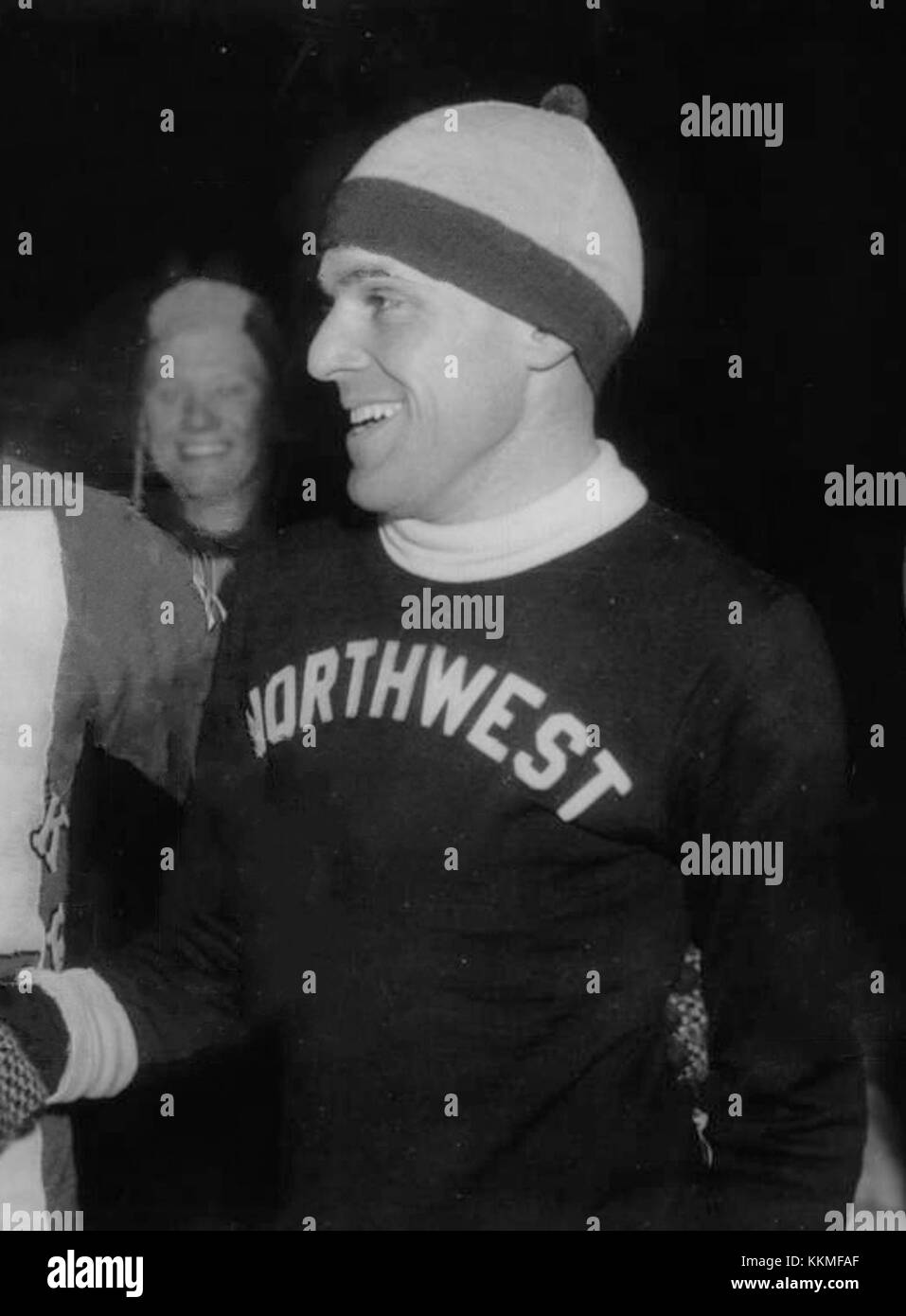 Portrait of Eddie Schroeder, an American football player active in the ...