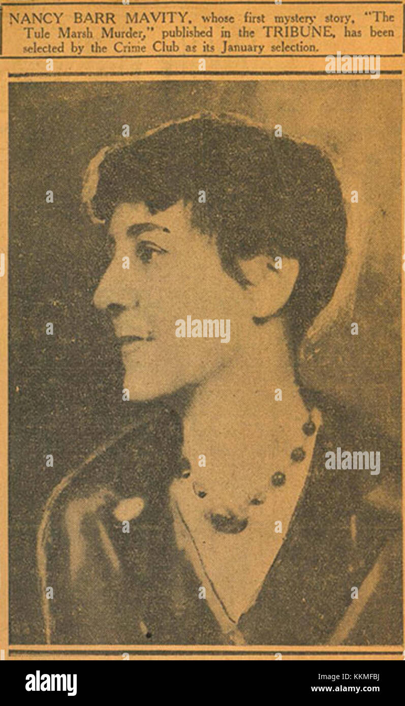 Nancy Barr Mavity was an American author, known for her novels and ...
