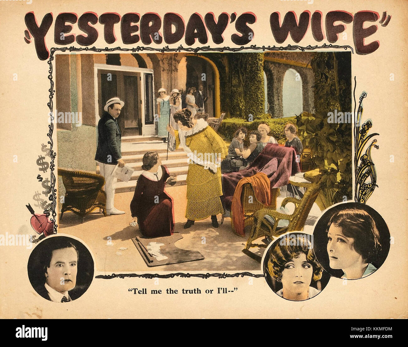 'Yesterday's Wife' is a film from the 1940s, with this lobby card ...