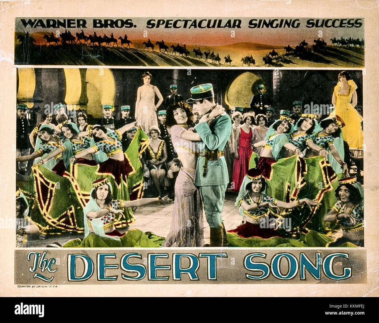 The Desert Song lobby card features a promotional image from the 1929 ...