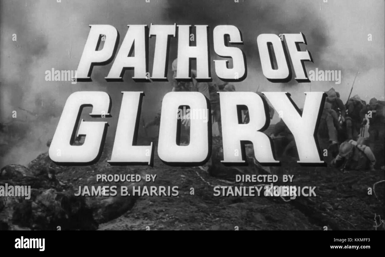 Paths of Glory Title Logo Stock Photo - Alamy