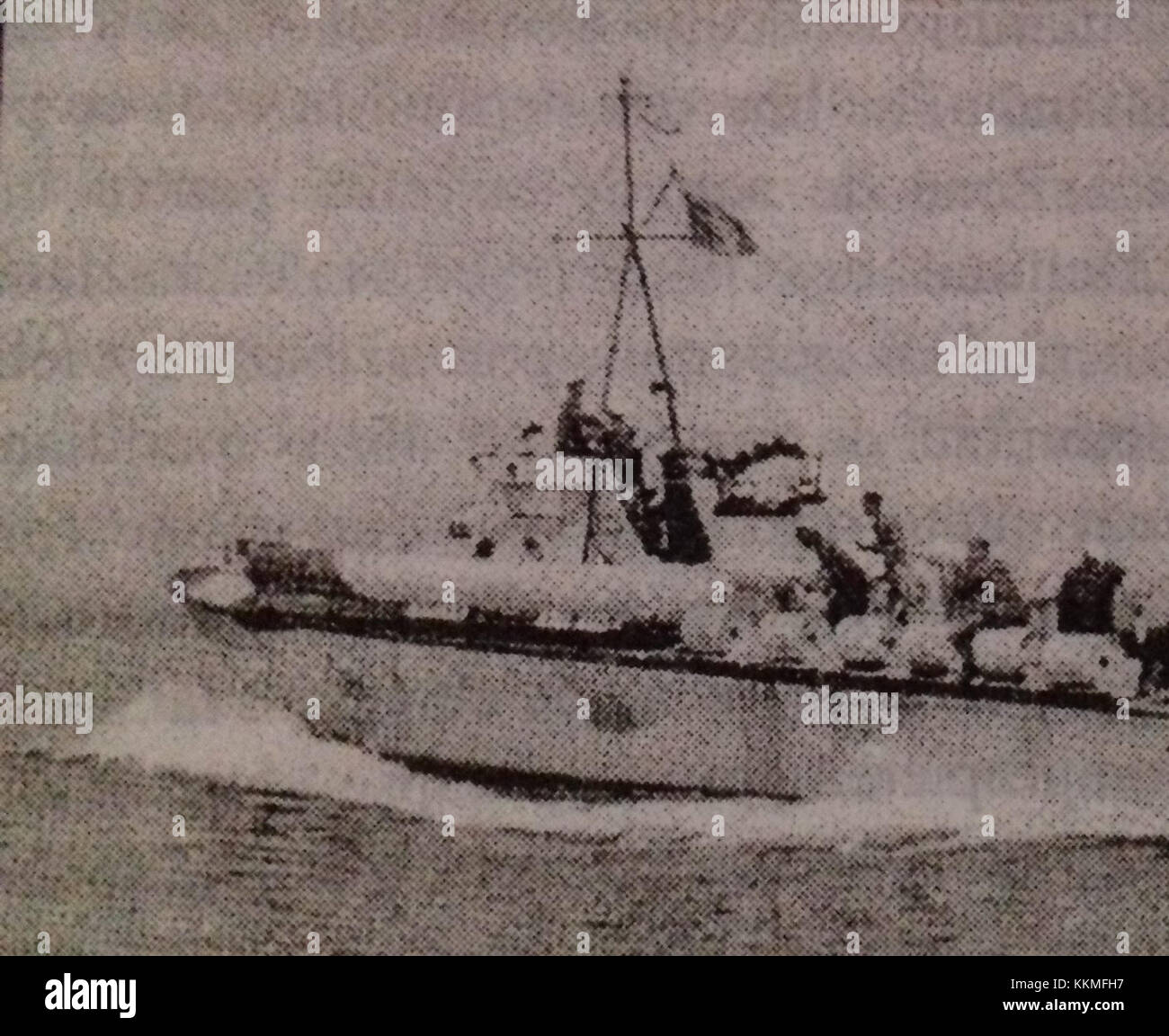 An image of a Romanian Vospers motor torpedo boat, a type of fast ...
