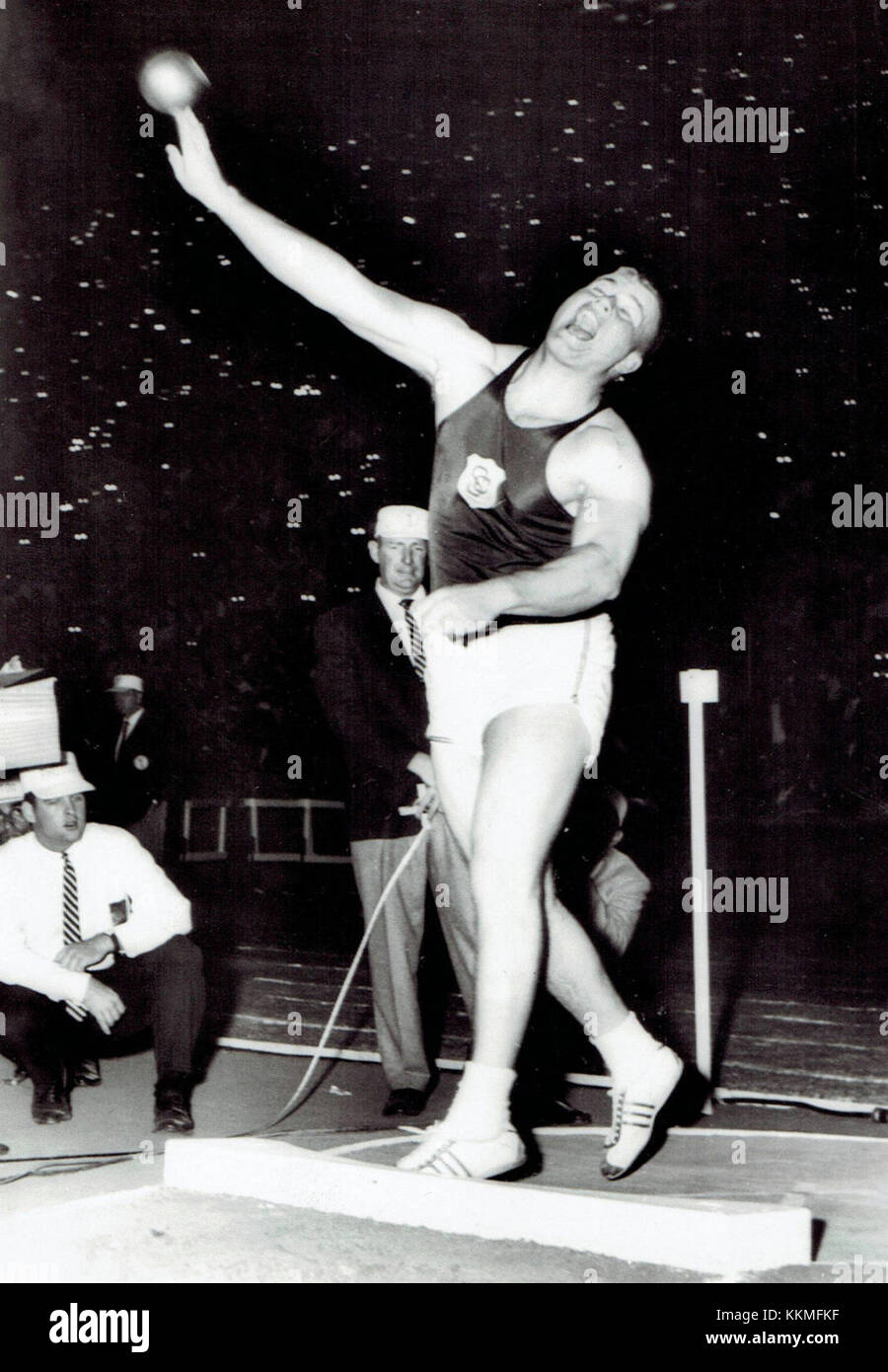 Image of Dallas Long, an American athlete, during the 1960s. Long was a ...