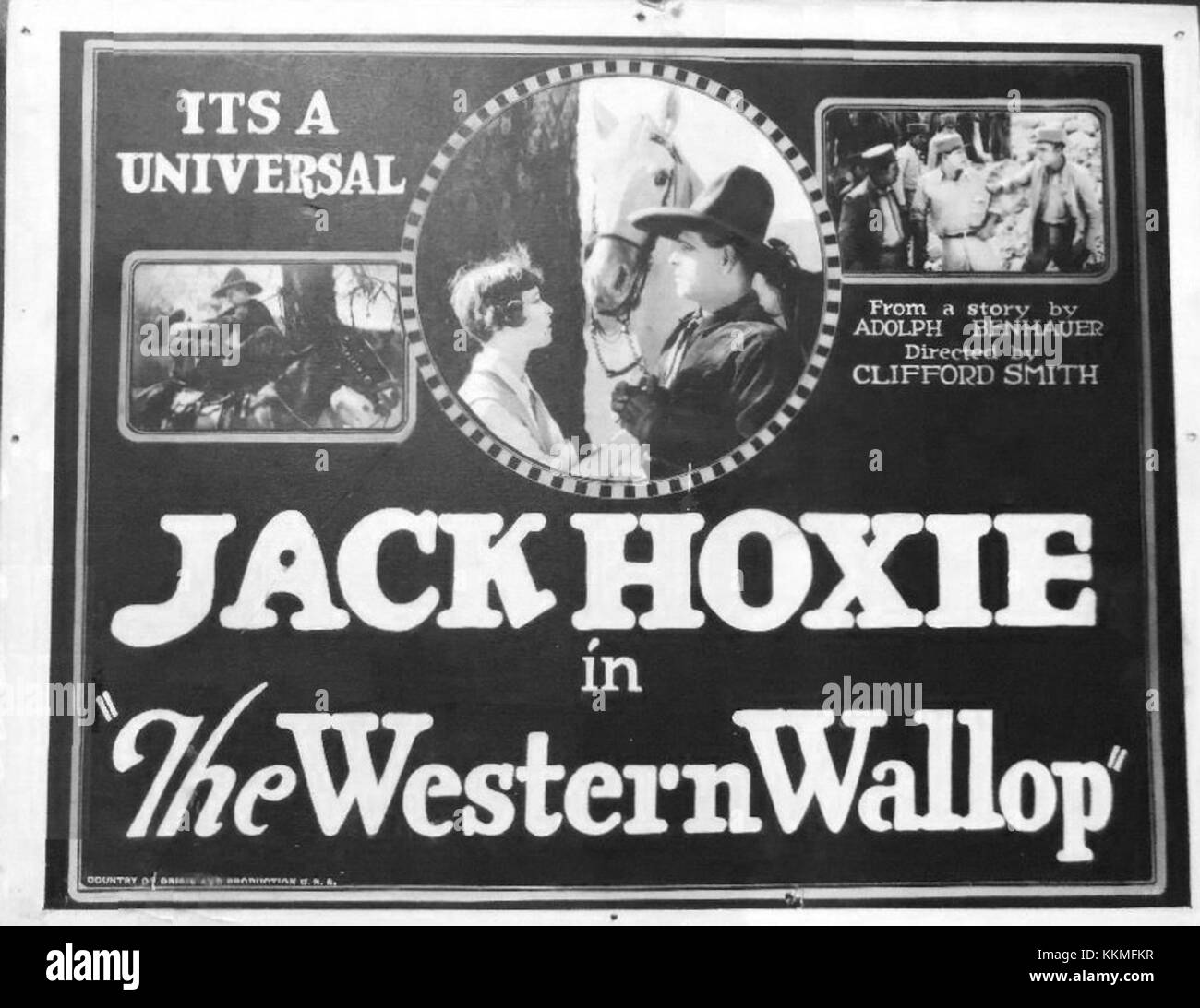 This lobby card showcases Western Wallop, a popular film featuring ...