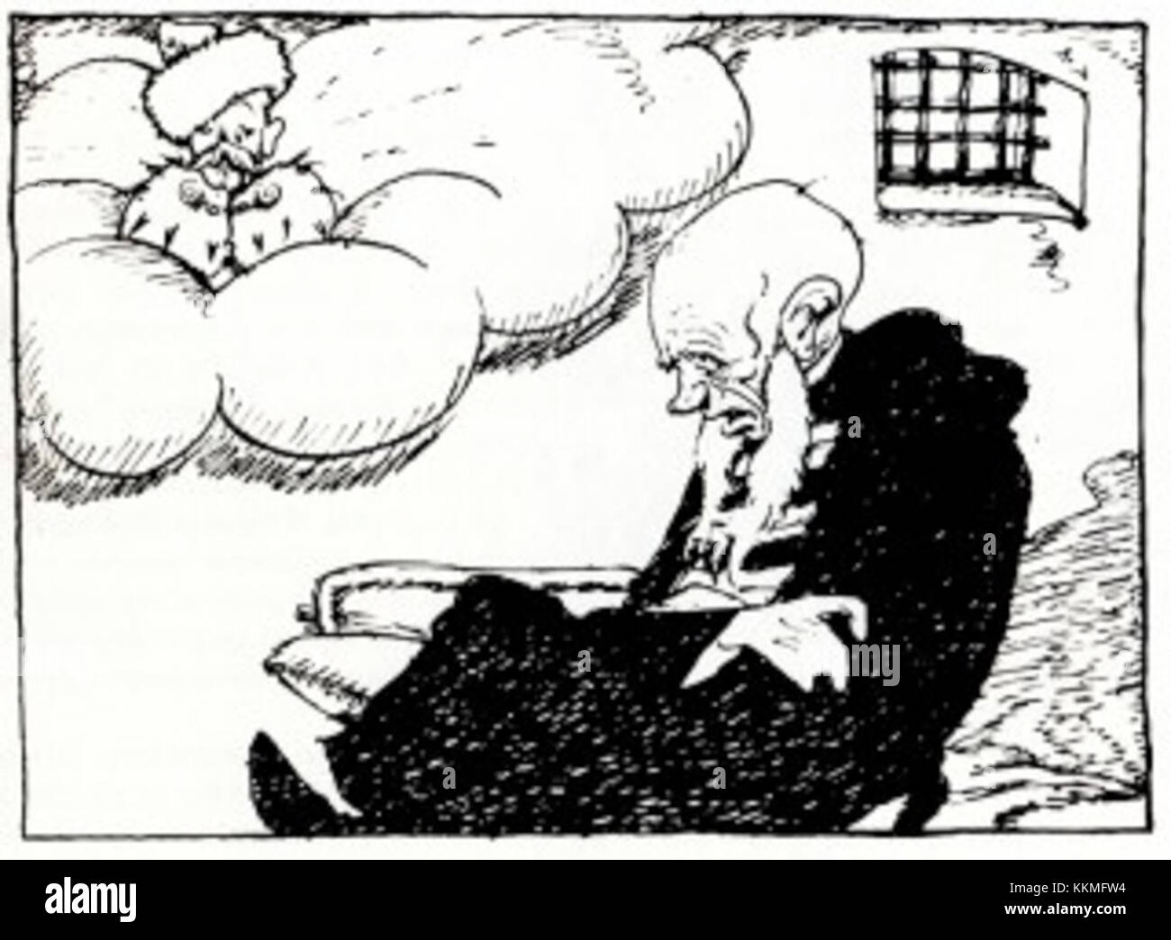 A Man with a Tsar in His Head by Viktor Deni Stock Photo - Alamy