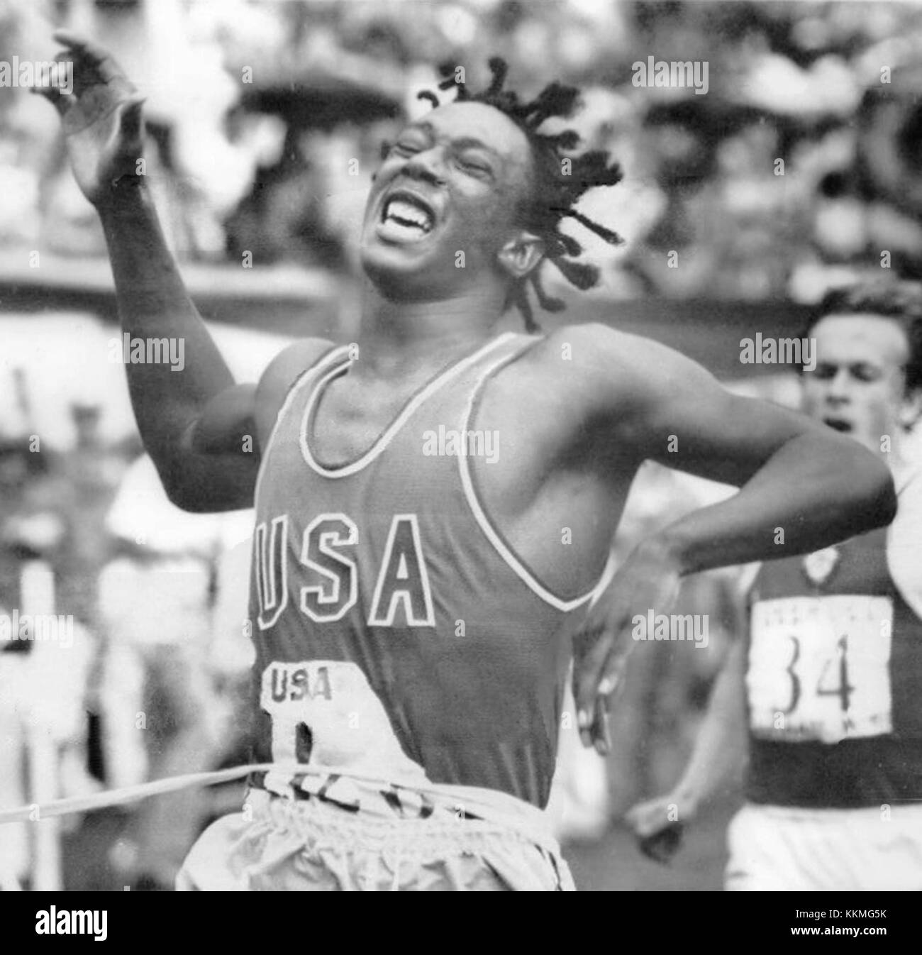 Reggie Jones sprinter 1974 Stock Photo - Alamy