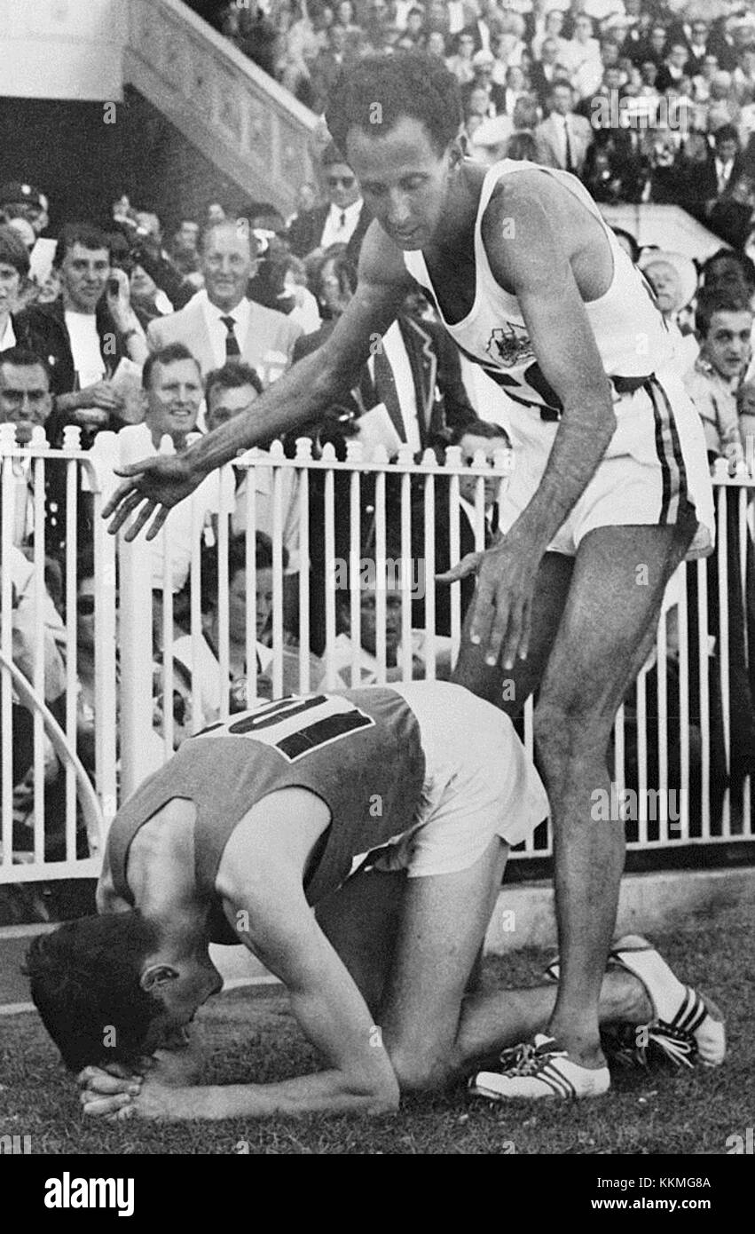 Ron Delaney and John Landy 1956 Stock Photo - Alamy