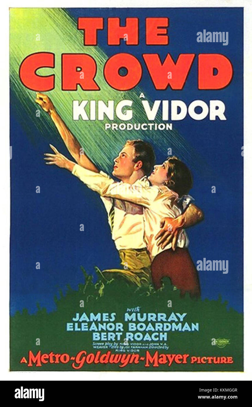 The 1928 film poster for 'Crowd' showcases the iconic imagery of this ...