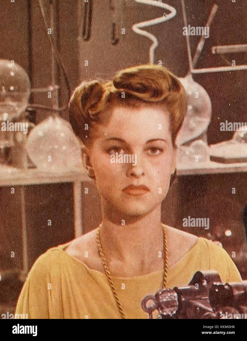 This cropped image features Ellen Hall in a scene from the 1944 film ...