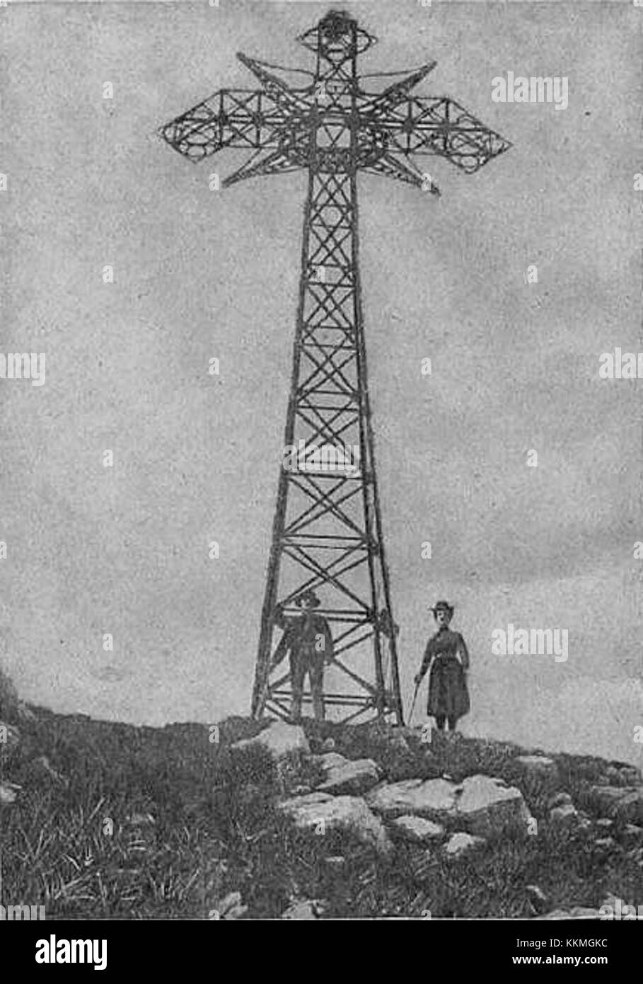 The Giewont Cross, located in the Tatra Mountains of Poland, was ...