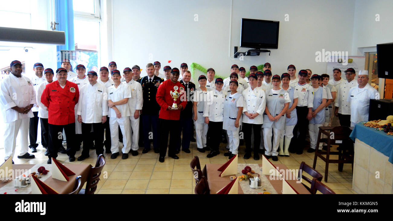 Staff from the Warrior Sports Cafe Dining Facility at the Joint ...