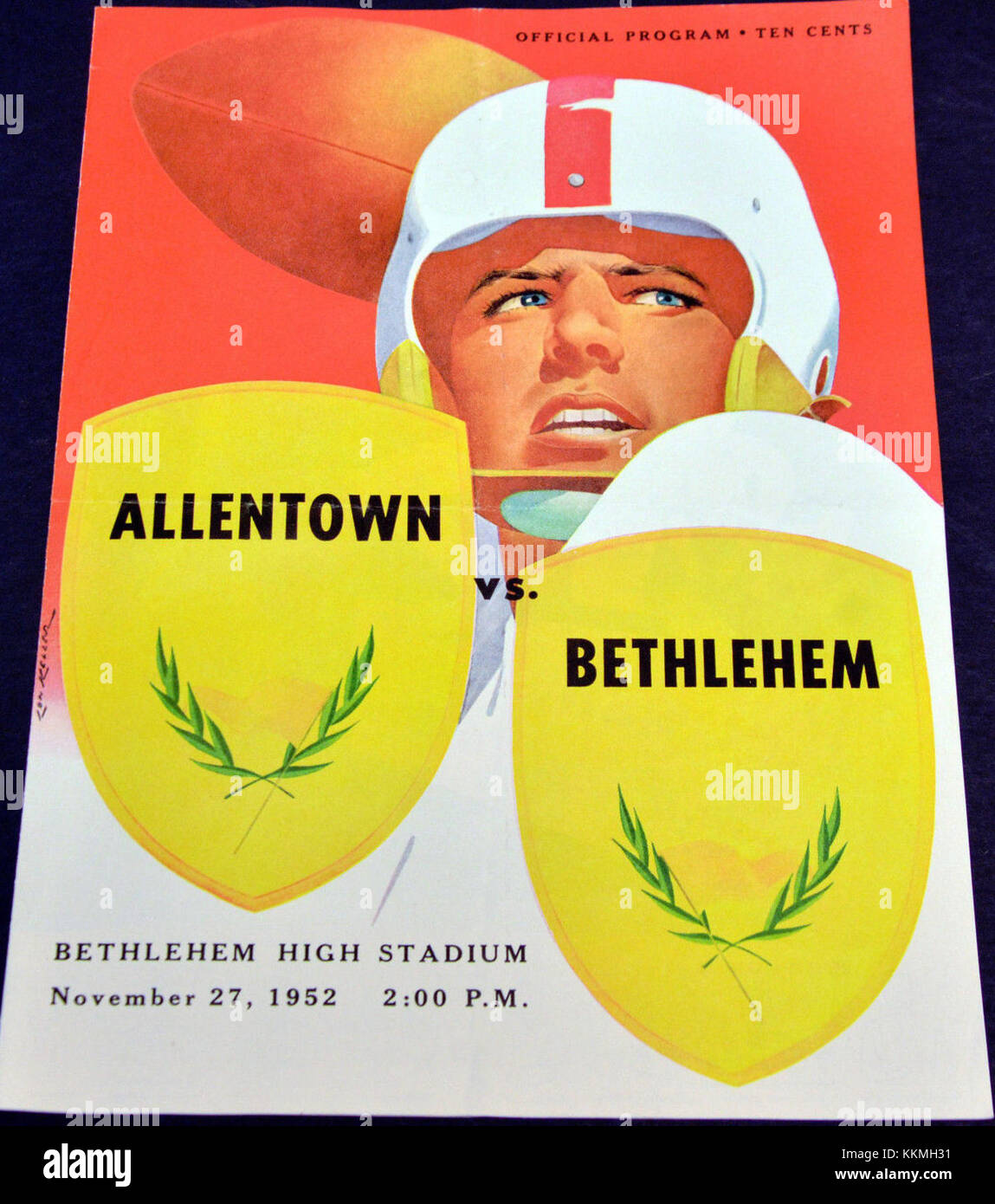 The 1952 Allentown vs Bethlehem High School Football Program highlights ...