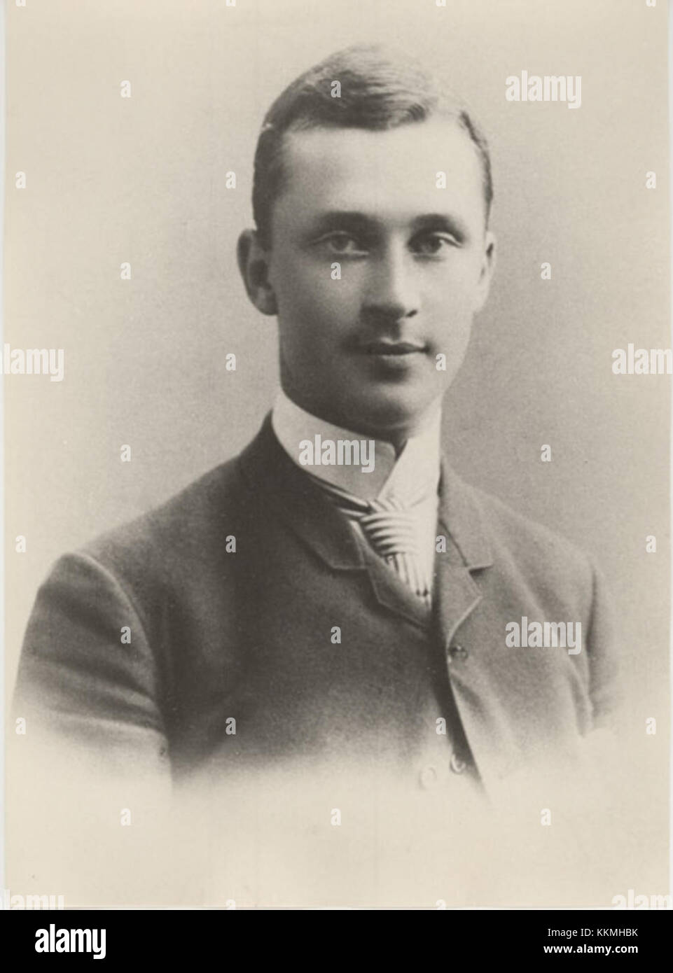 A portrait of Carl Gustaf Emil Mannerheim, the Finnish military leader ...